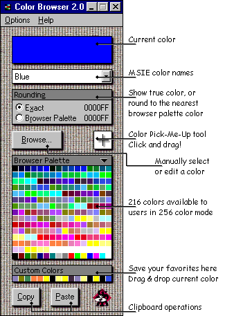 Maximized Software: Shareware: Color Browser Documentation
